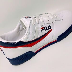 Fila | Shoes | Mens Fila White Navy Red Original Fitness Sneakers Nwt ...